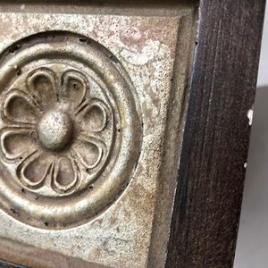 Accents | Exquisitely Carved Wood Gold Detail Pedestal Decor | Poshmark